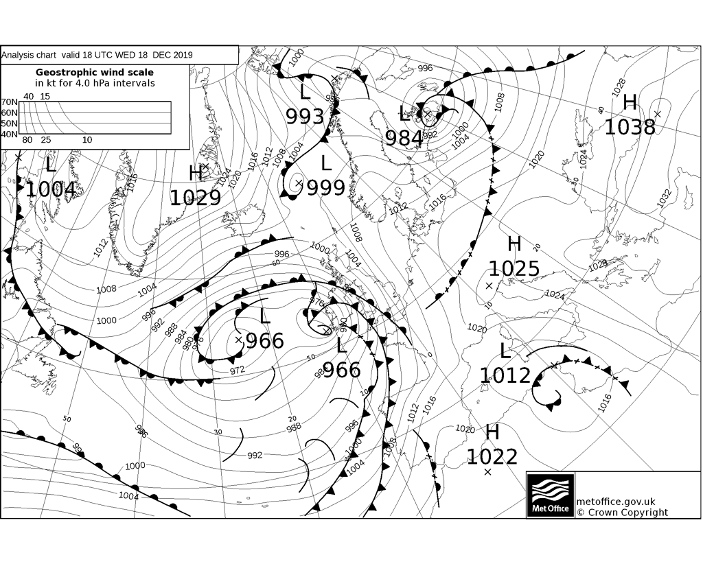 Fax Synoptic Charts From The UK Met Office - Neweather.tv