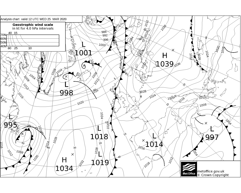 Fax Synoptic Charts From The UK Met Office - Neweather.tv