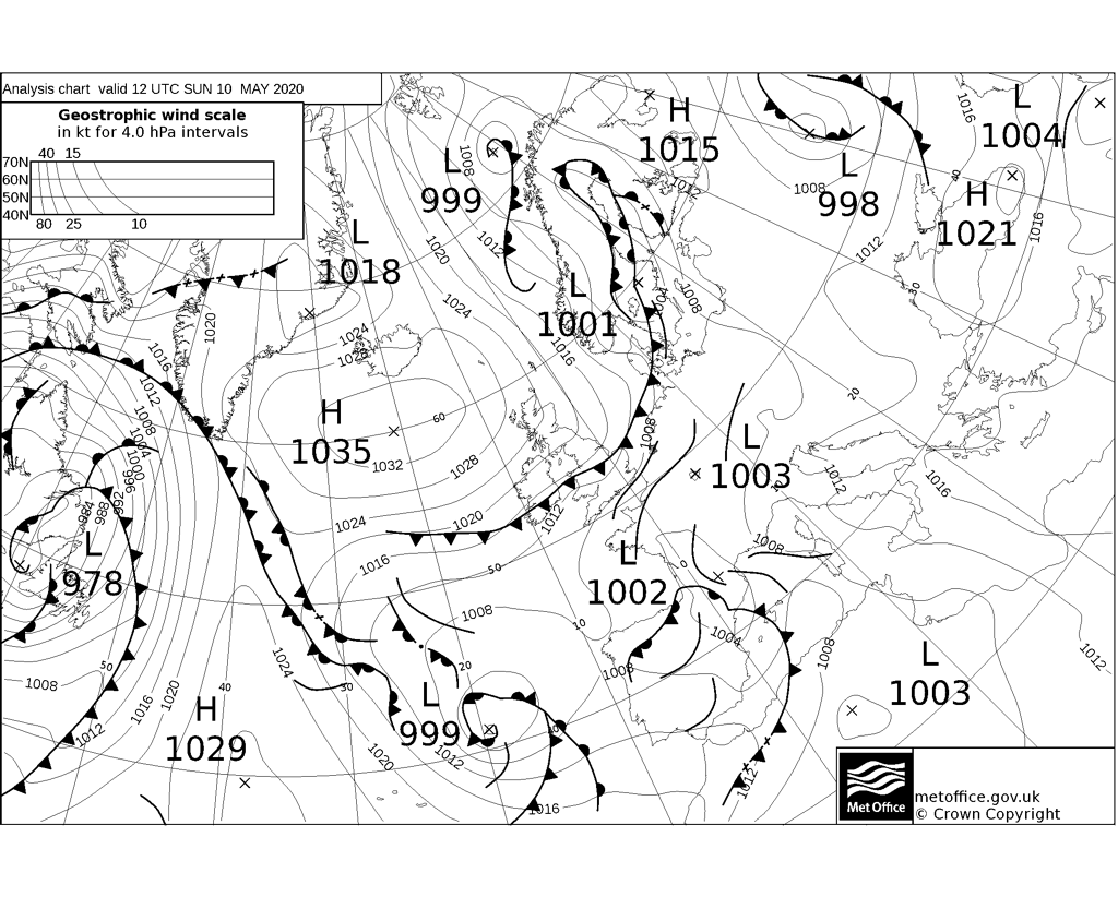 Fax Synoptic Charts From The UK Met Office - Neweather.tv