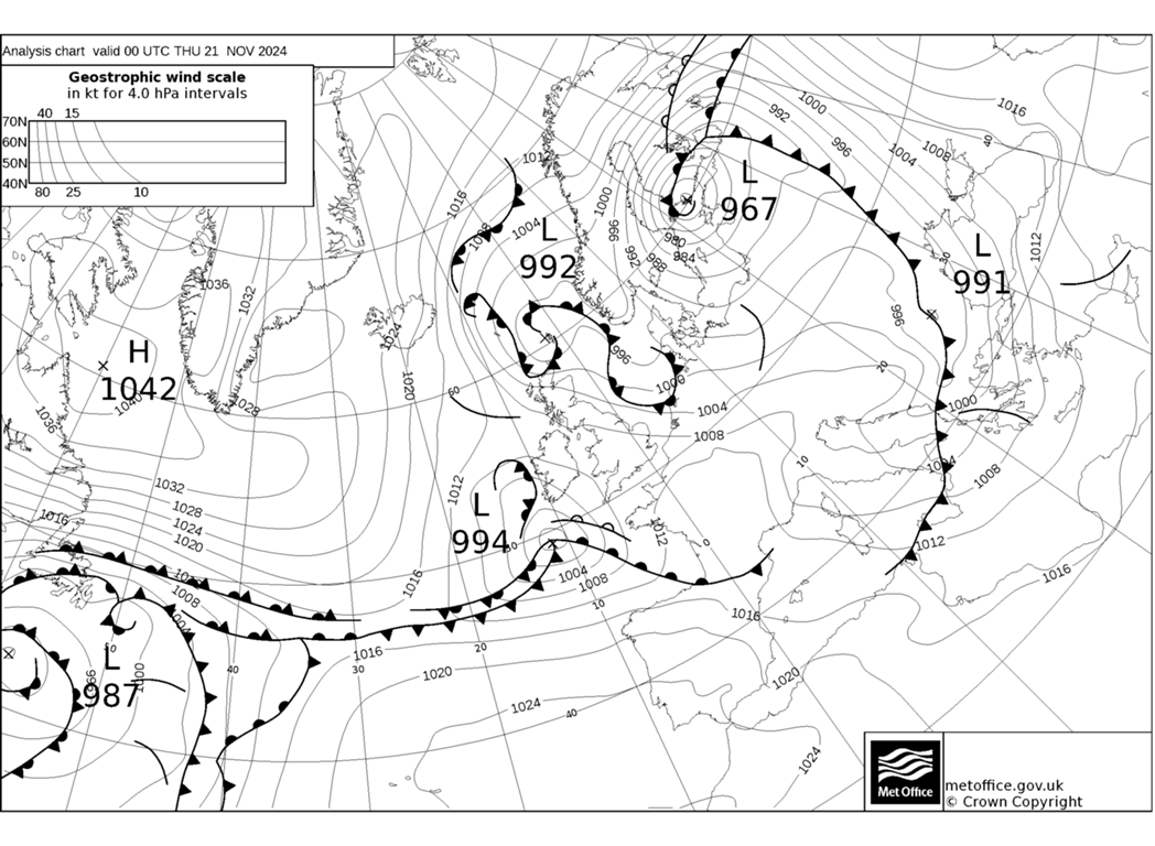 Fax Synoptic Charts From The UK Met Office - Neweather.tv