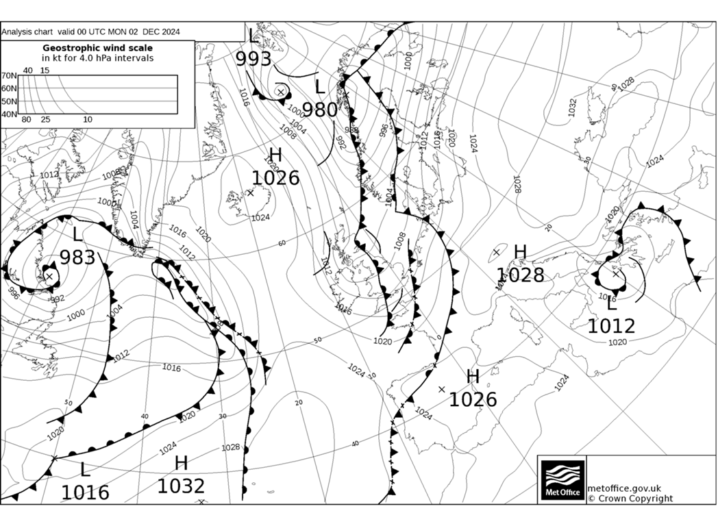 Fax Synoptic Charts From The UK Met Office - Neweather.tv