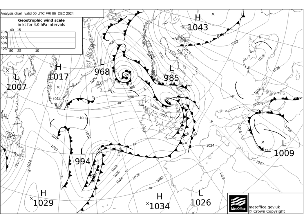 Fax Synoptic Charts From The UK Met Office - Neweather.tv
