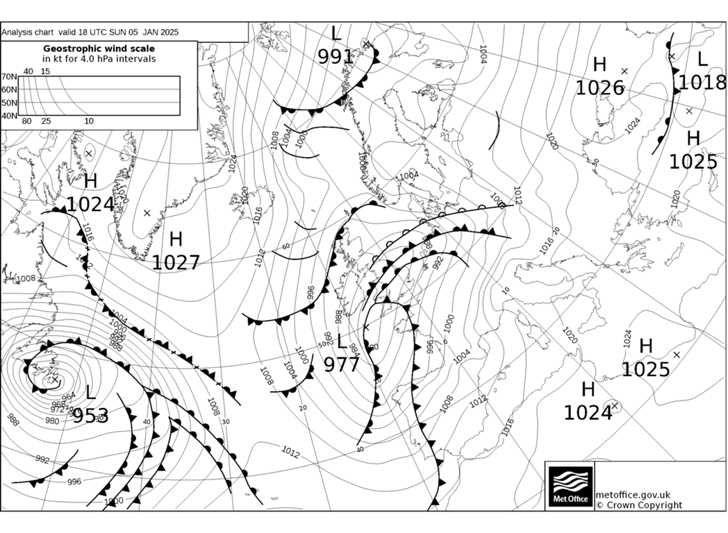 Fax Synoptic Charts From The UK Met Office - Neweather.tv