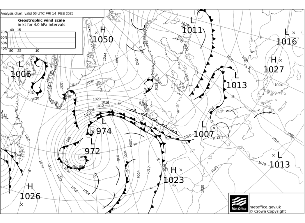 Fax Synoptic Charts From The UK Met Office - Neweather.tv