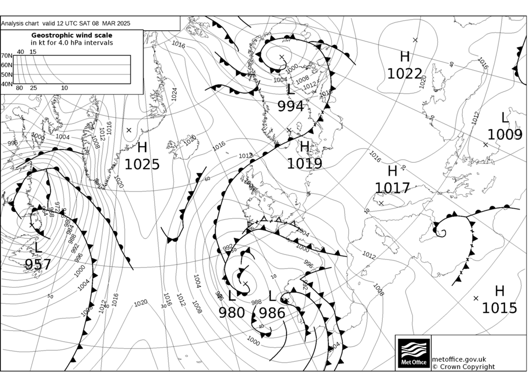 Fax Synoptic Charts From The UK Met Office - Neweather.tv