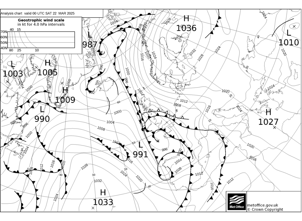 Fax Synoptic Charts From The UK Met Office - Neweather.tv