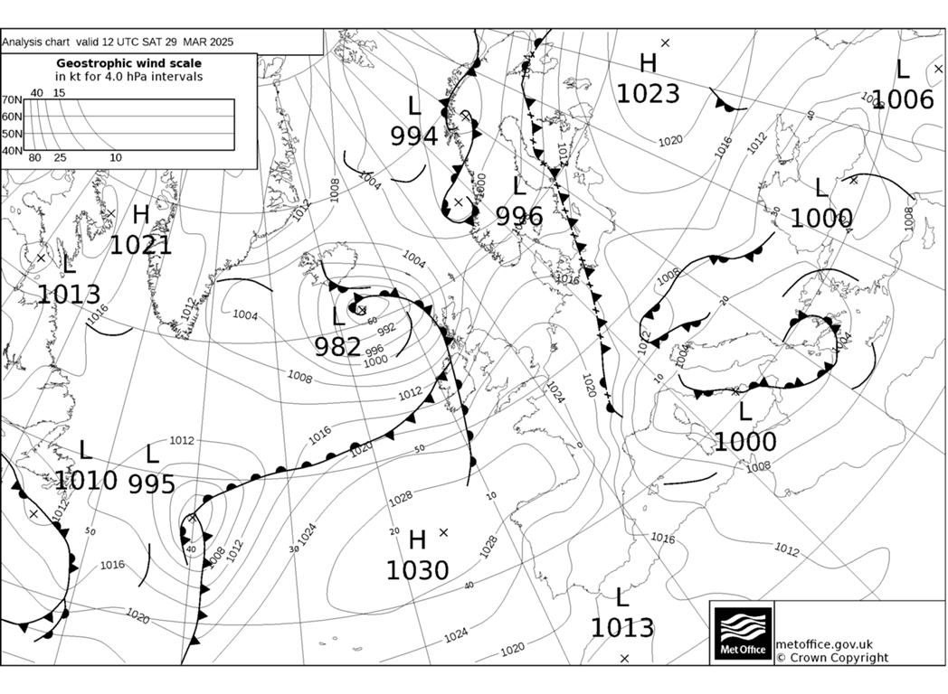 Fax Synoptic Charts From The UK Met Office - Neweather.tv