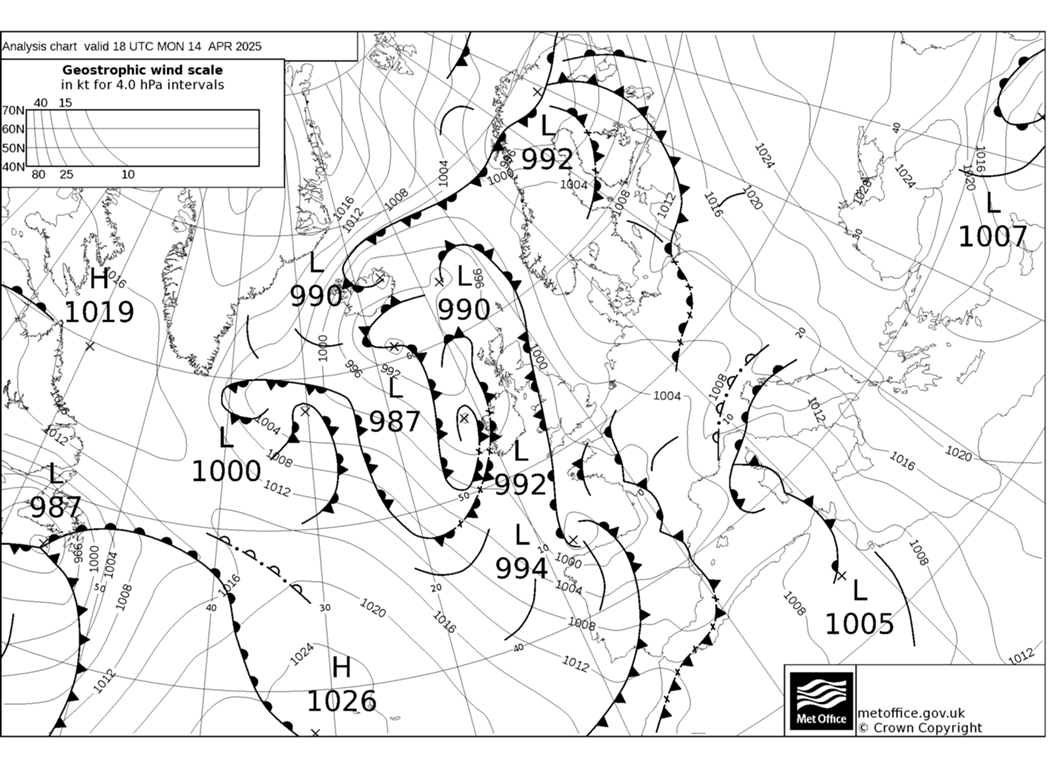 Fax Synoptic Charts From The UK Met Office - Neweather.tv