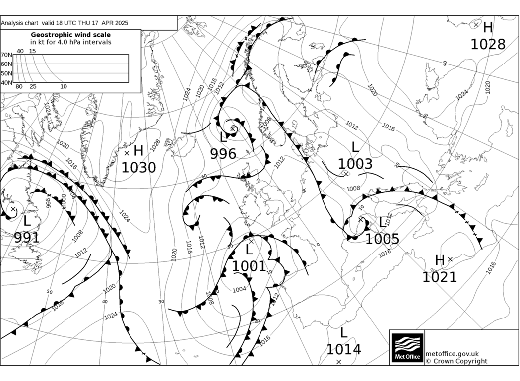 Fax Synoptic Charts From The UK Met Office - Neweather.tv