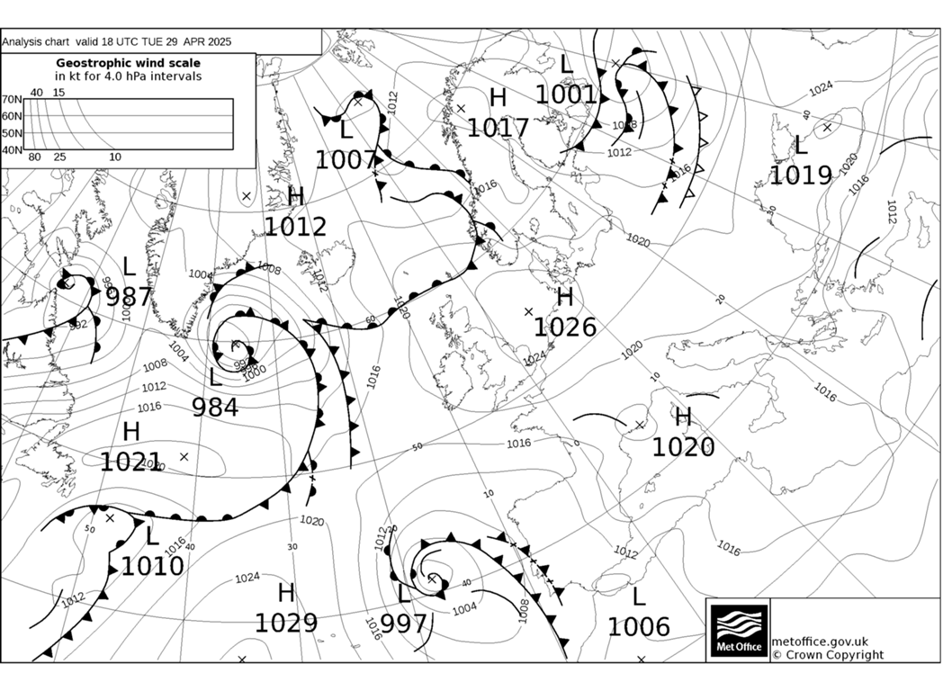 Fax Synoptic Charts From The UK Met Office - Neweather.tv