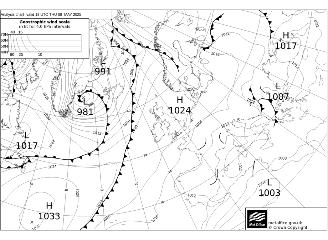 Fax Synoptic Charts From The UK Met Office - Neweather.tv