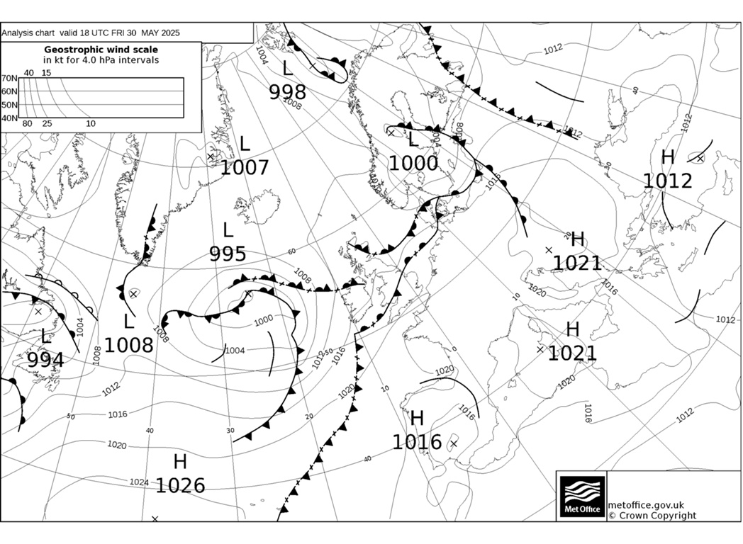 Fax Synoptic Charts From The UK Met Office - Neweather.tv
