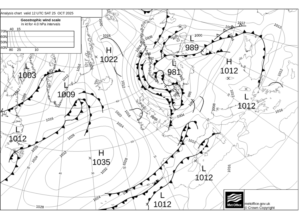 Fax Synoptic Charts From The UK Met Office - Neweather.tv