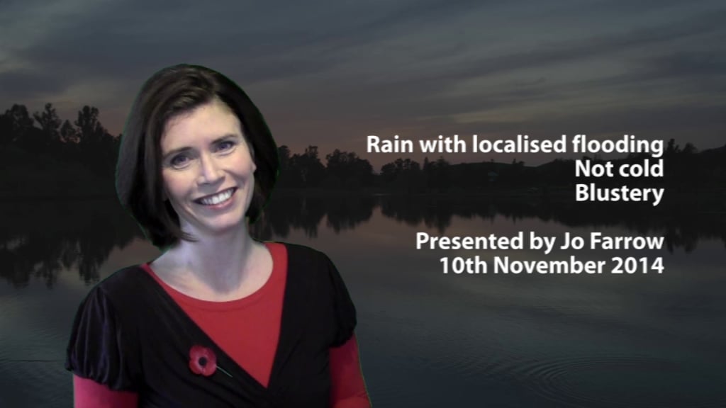 Mild, Very Wet For Some And Blustery - presented by Jo Farrow