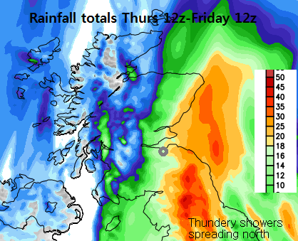 Edinburgh festivals weather- Wet start to Friday