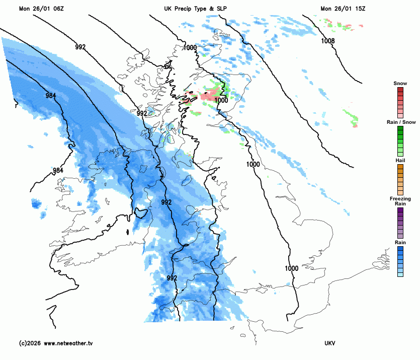 Northern American cold links to UK Storm Chandra on Tuesday