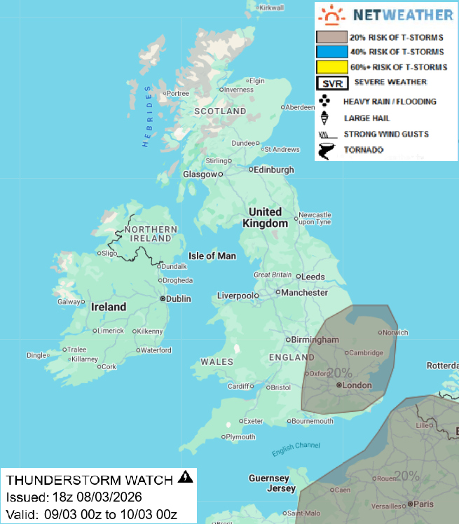 Severe Convective Weather & Storms Forecast - Netweather.tv