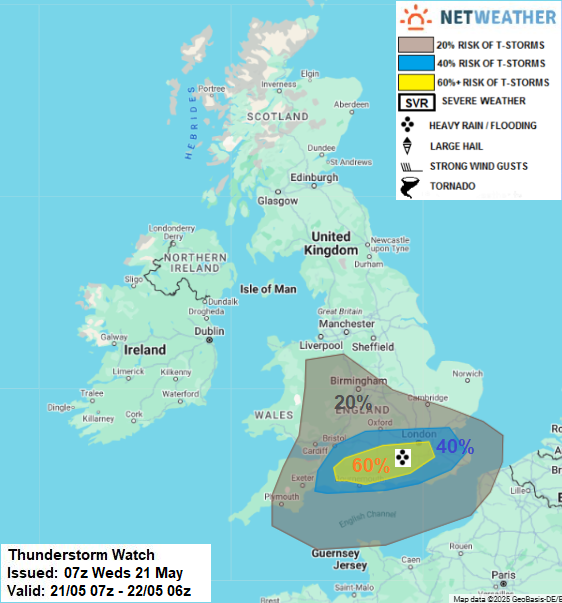 Severe Convective Weather & Storms Forecast - Netweather.tv