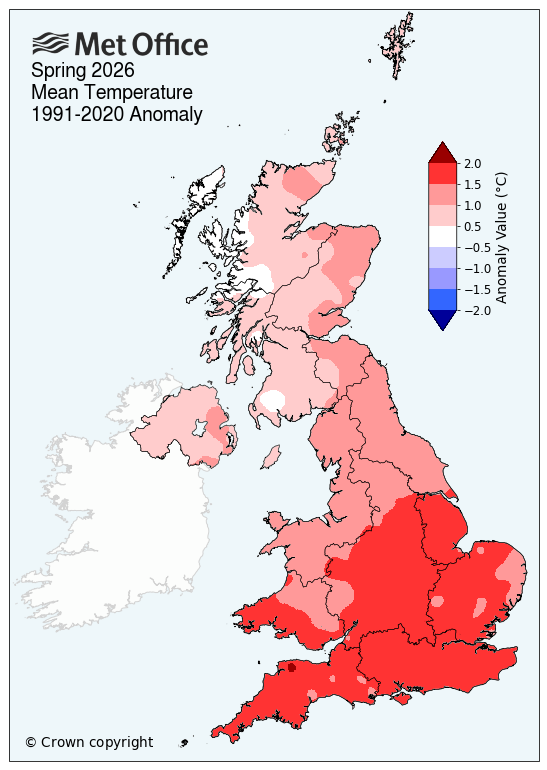 Warmest spring on record for England and Wales boosted by late May heatwave