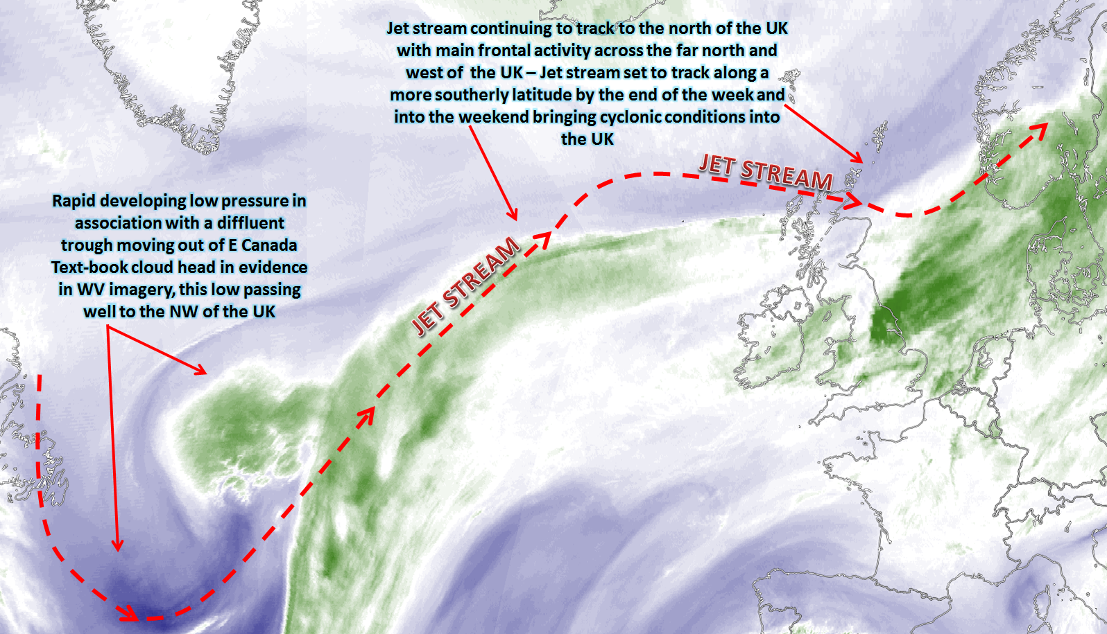 Synoptic Guidance - Jet Stream Changing Track