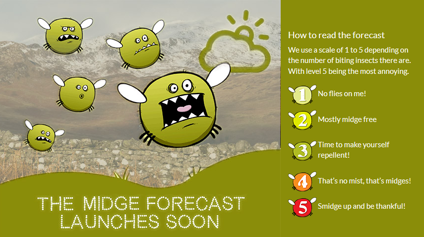Midges, the Highlands, sunshine and spray. How the weather affects the ...