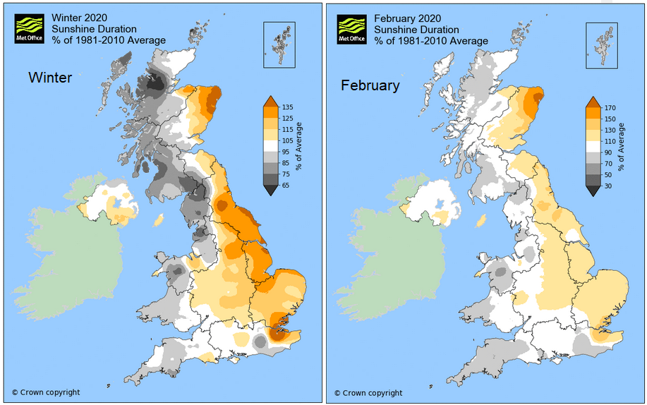 February 2020 - wettest on record for UK rainfall
