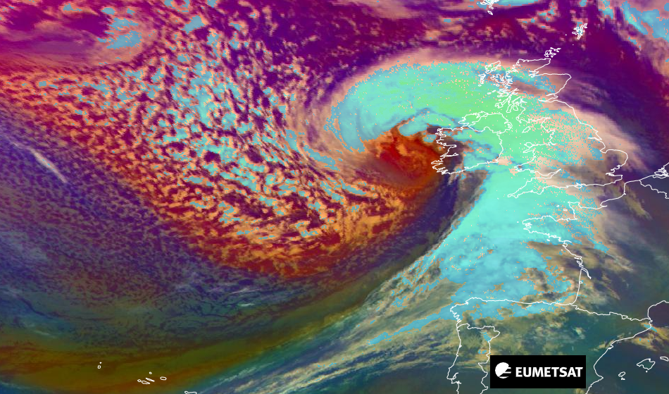 Progression of Storm Barra across Ireland and the UK, with a look at ...
