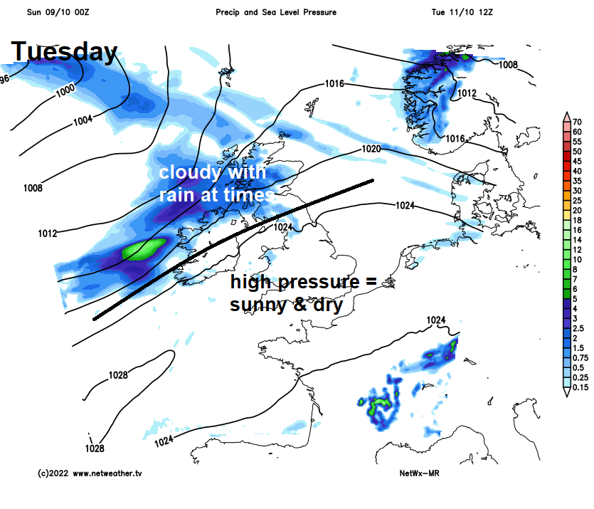 Week Ahead: starting off fine & mostly dry, but turning unsettled ...