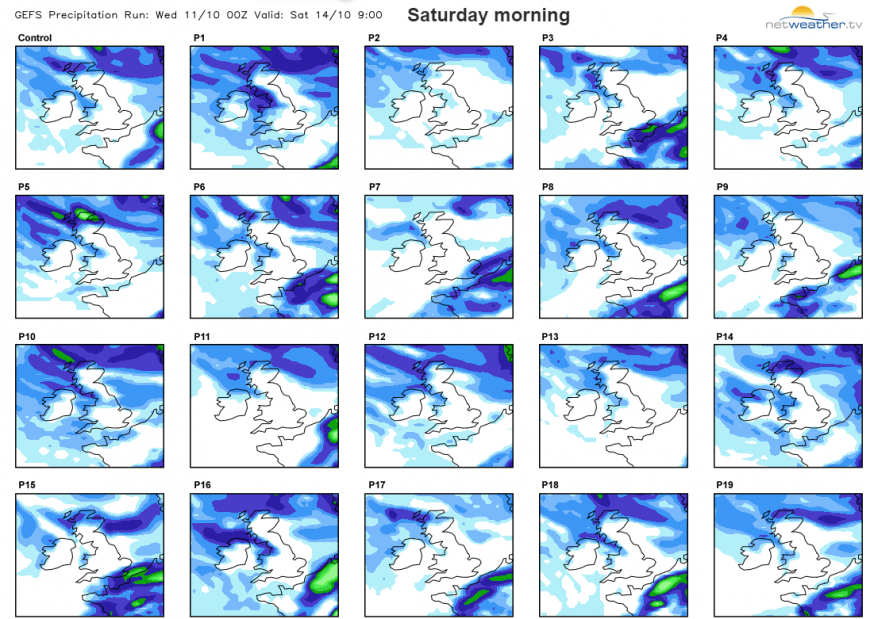 UK weekend weather: Southern rain clears and colder air takes hold