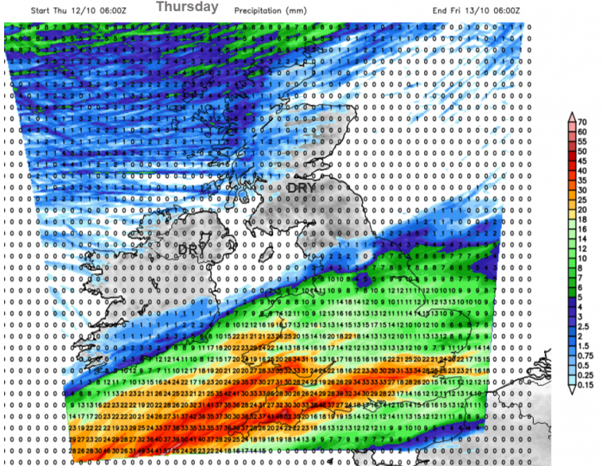 UK weekend weather: Southern rain clears and colder air takes hold