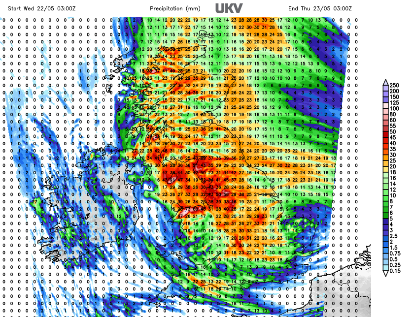 Amber Warning For Rain In Midweek Downpours