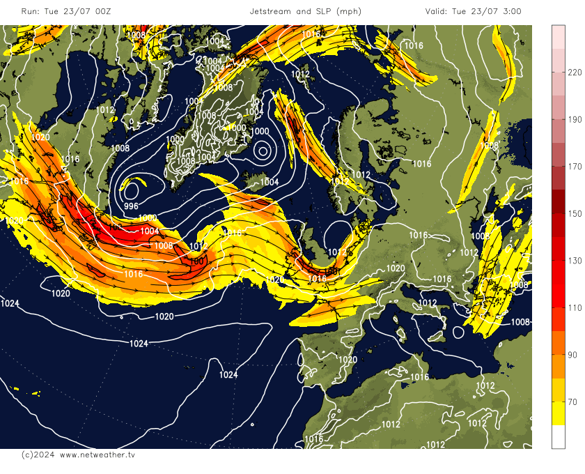 Jet stream keeping the weather changeable - but there will be some warm ...