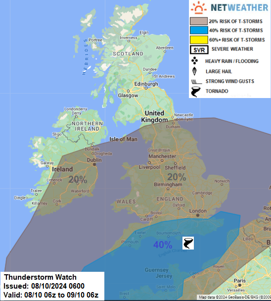 Severe Convective Weather & Storms Forecast - Netweather.tv
