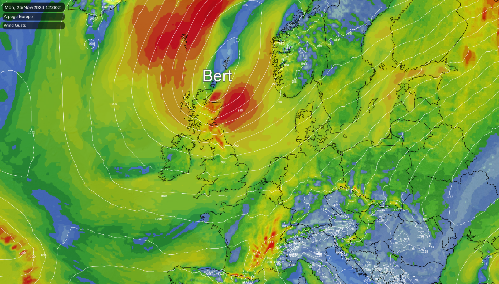 Aftermath of Storm Bert and outlook for the end of November