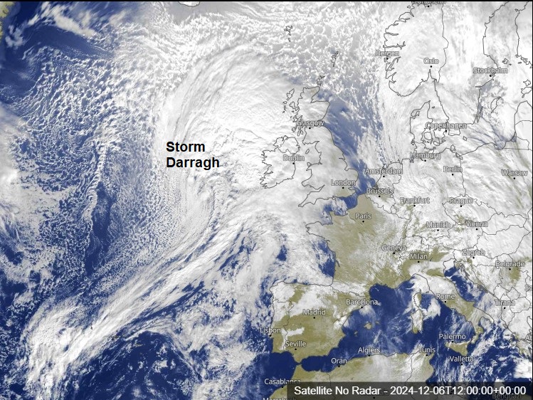 Storm Darragh triggers Red Wind Warnings, with gusts of 90mph possible