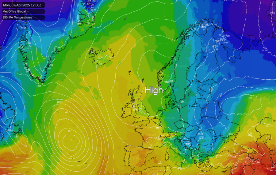 High pressure staying well in charge but change on the horizon