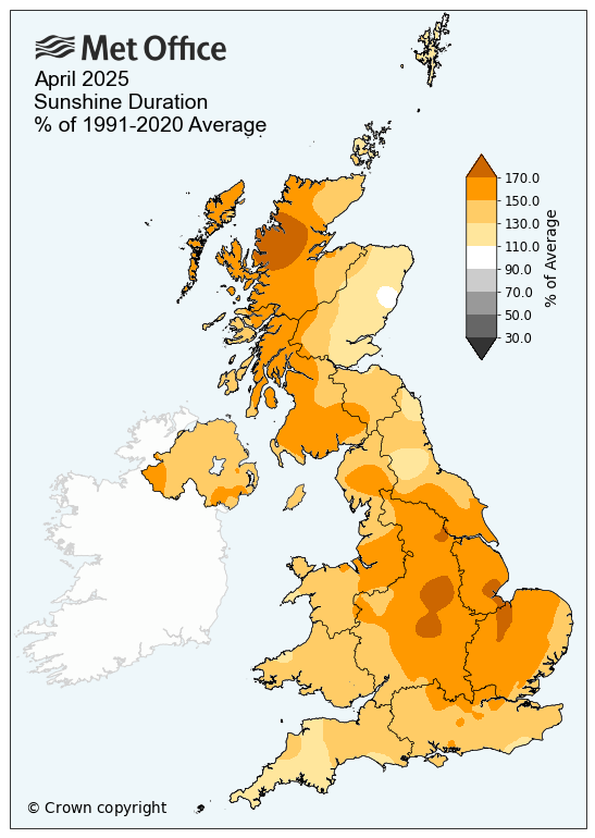 April breaks sunshine records with a dry, sunny first half of May to follow